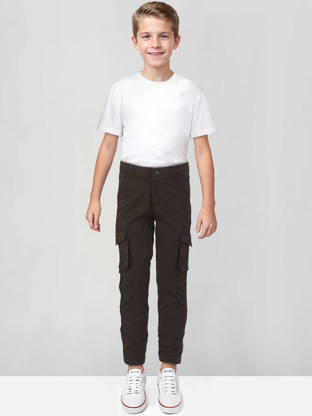 Buy Gini And Jony Boys Cargos Trousers - Trousers for Boys 27763532 ...