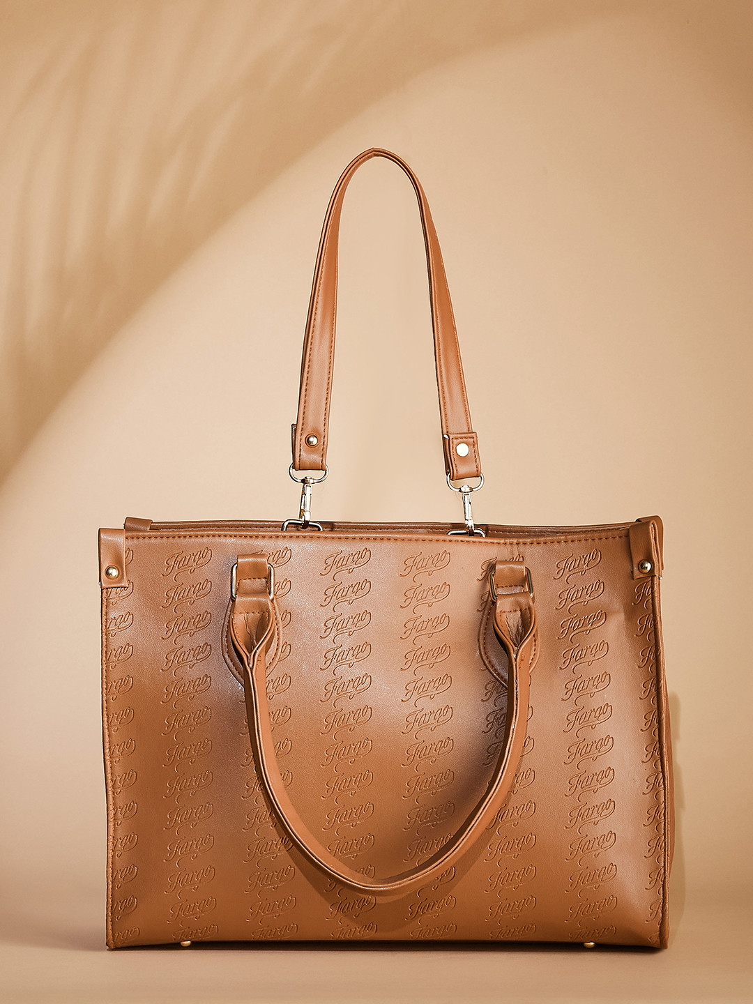 Buy FARGO Typography Textured Structured Shoulder Bag - Handbags for ...