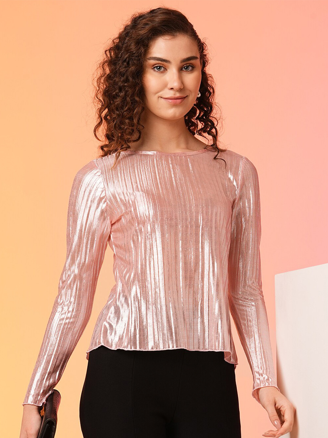 Buy Globus Pink Styled Back Sheen Top - Tops for Women 27771462 | Myntra