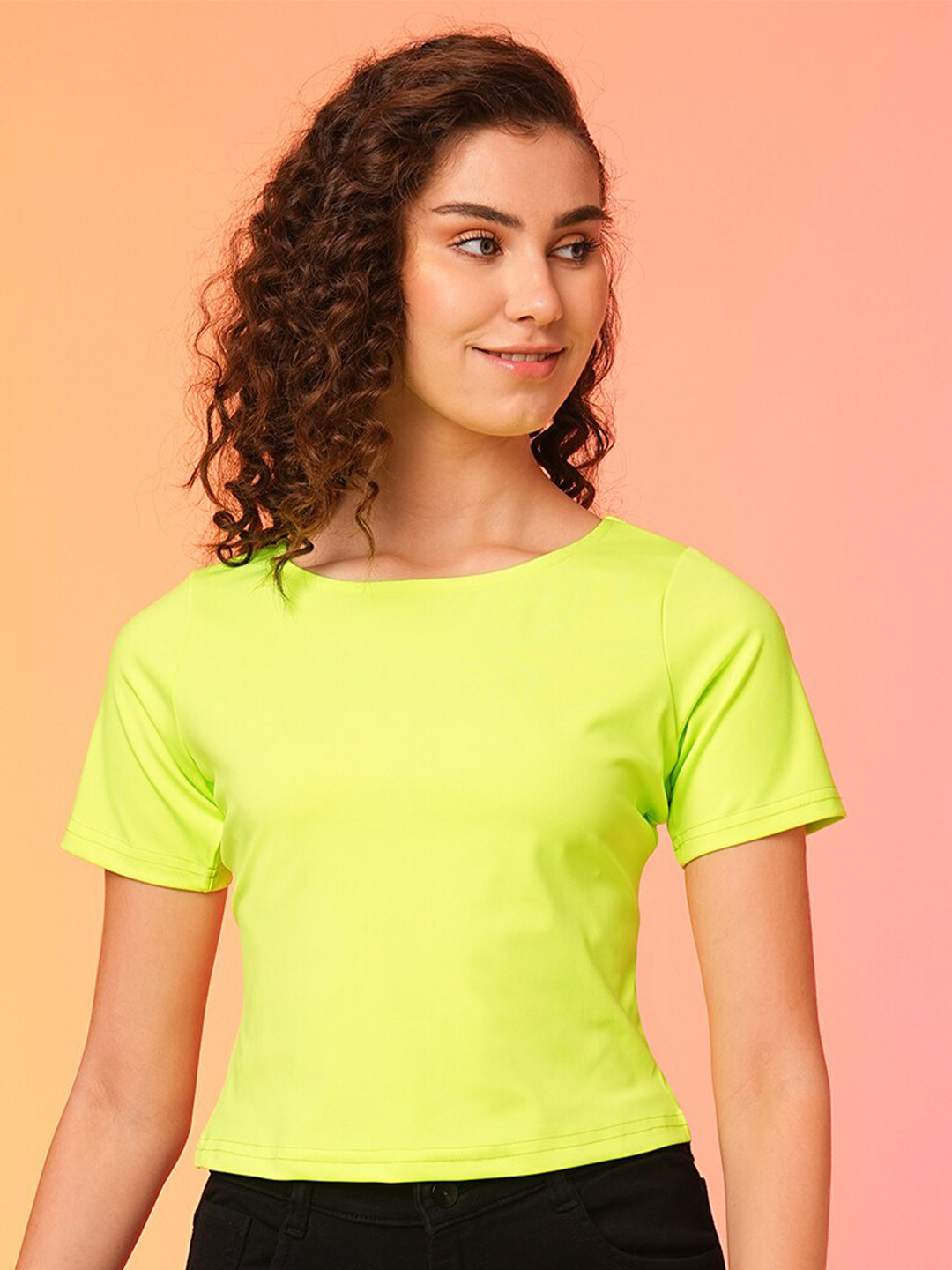 Buy Globus Fluorescent Green Styled Back Top - Tops for Women 27771474 ...