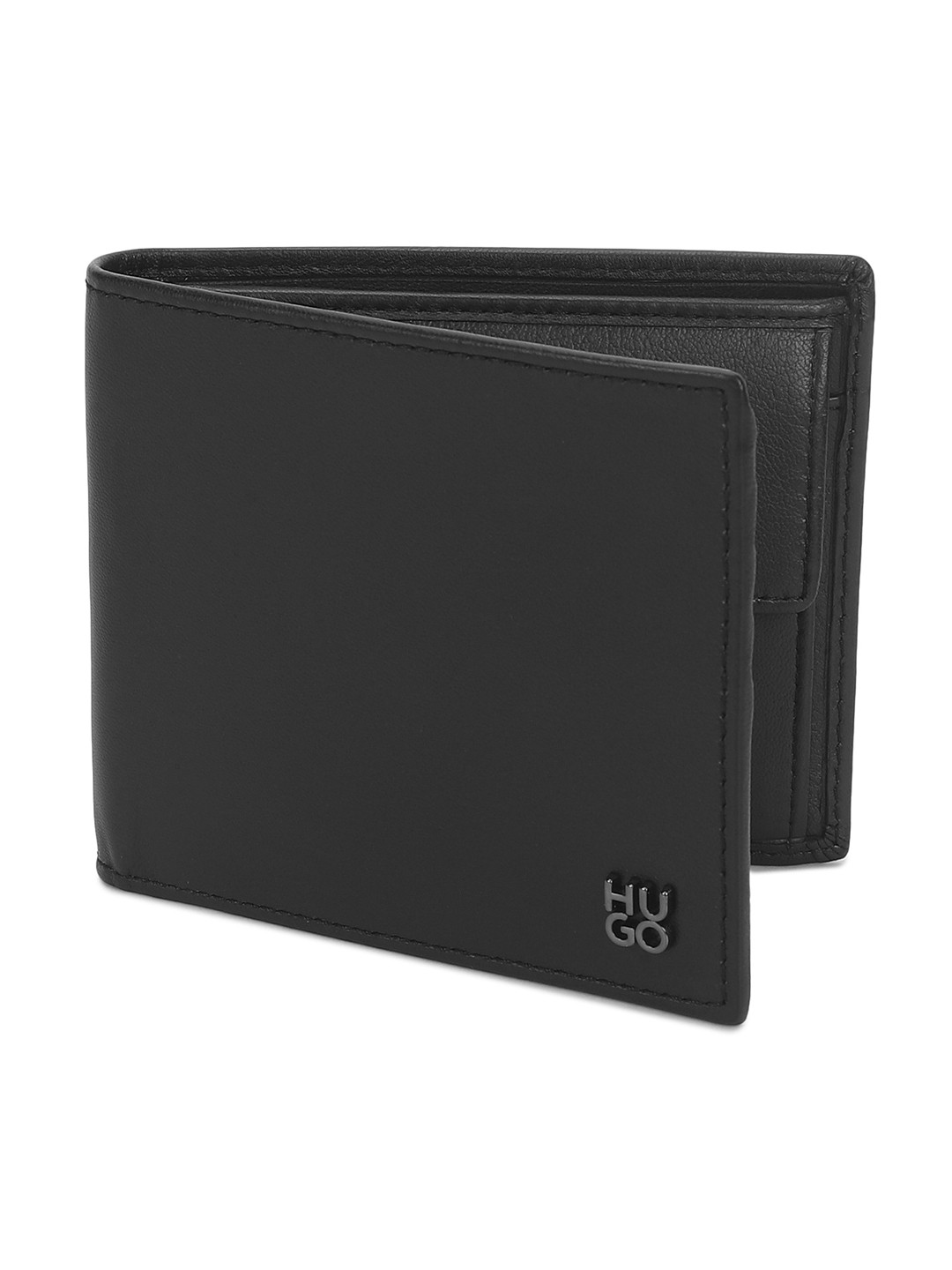 Buy HUGO Men Textured Leather Two Fold Wallet - Wallets for Men ...