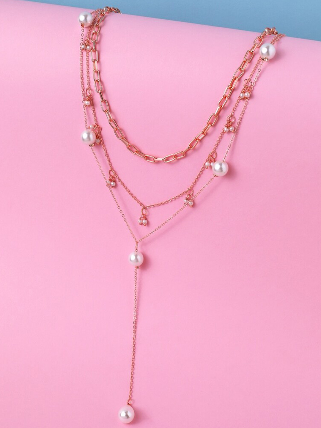 Buy Cierra Rose Gold Plated Layered Necklace - Necklace And Chains for ...