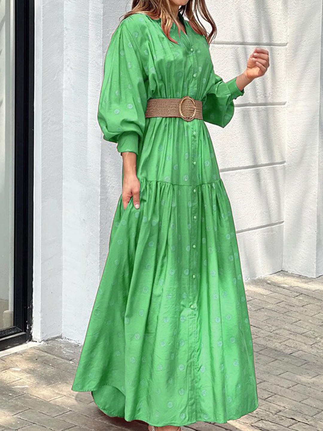 Buy StyleCast Polka Dots Printed Maxi Dress - Dresses for Women ...