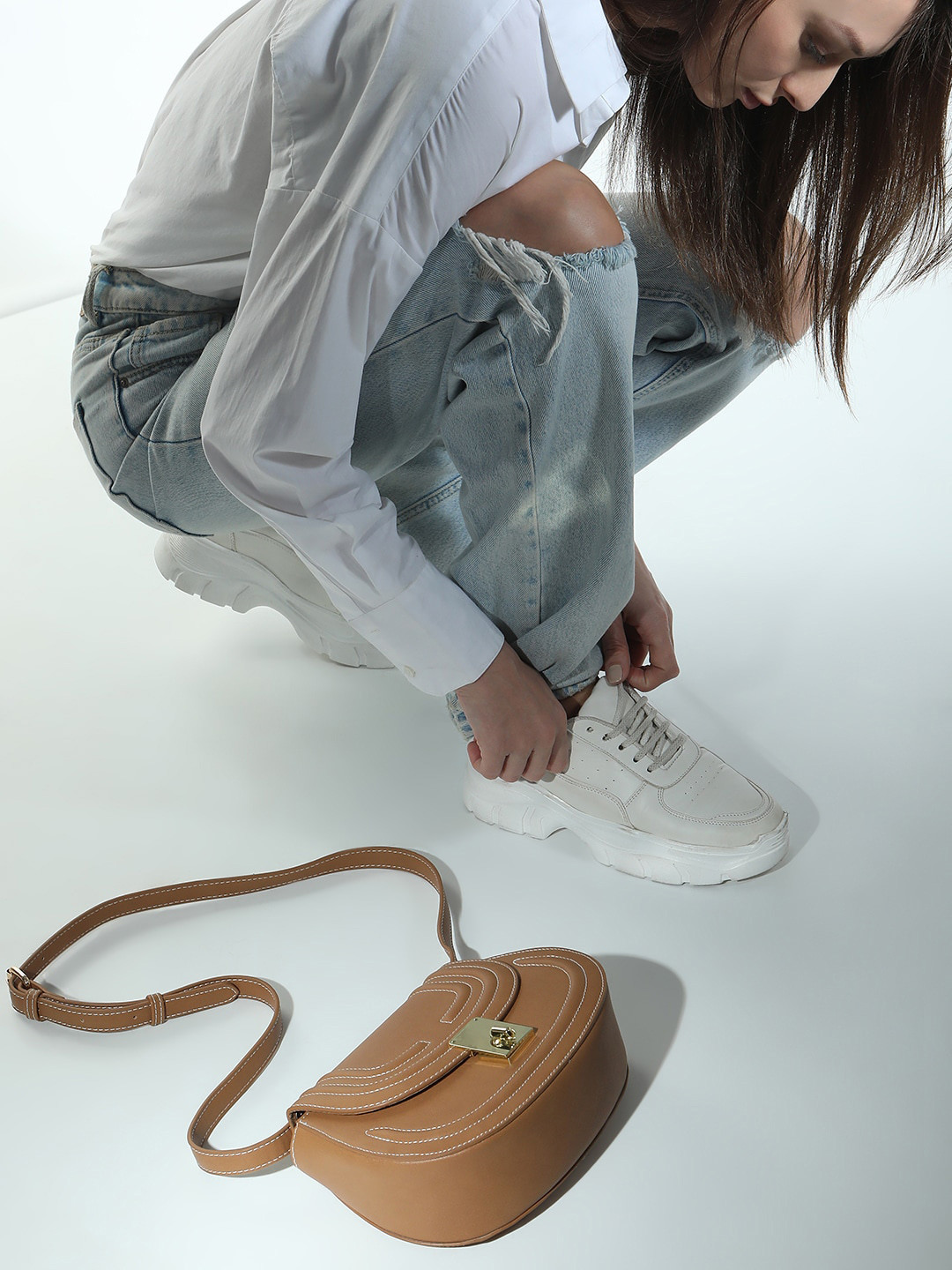 Buy Vero Moda Textured Structured Crossbody Sling Bag - Handbags for ...