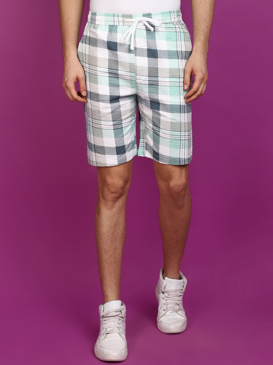 Buy V Mart Men Checked Technology Shorts - Shorts for Men 27811472 | Myntra