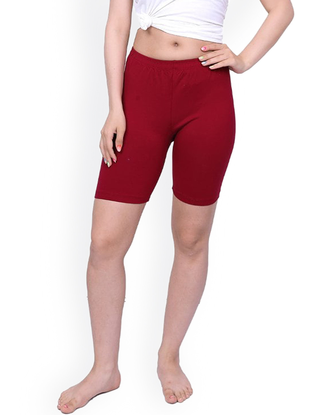 Buy Inner Amour Women Skinny Fit High Rise Cycling Antimicrobial ...