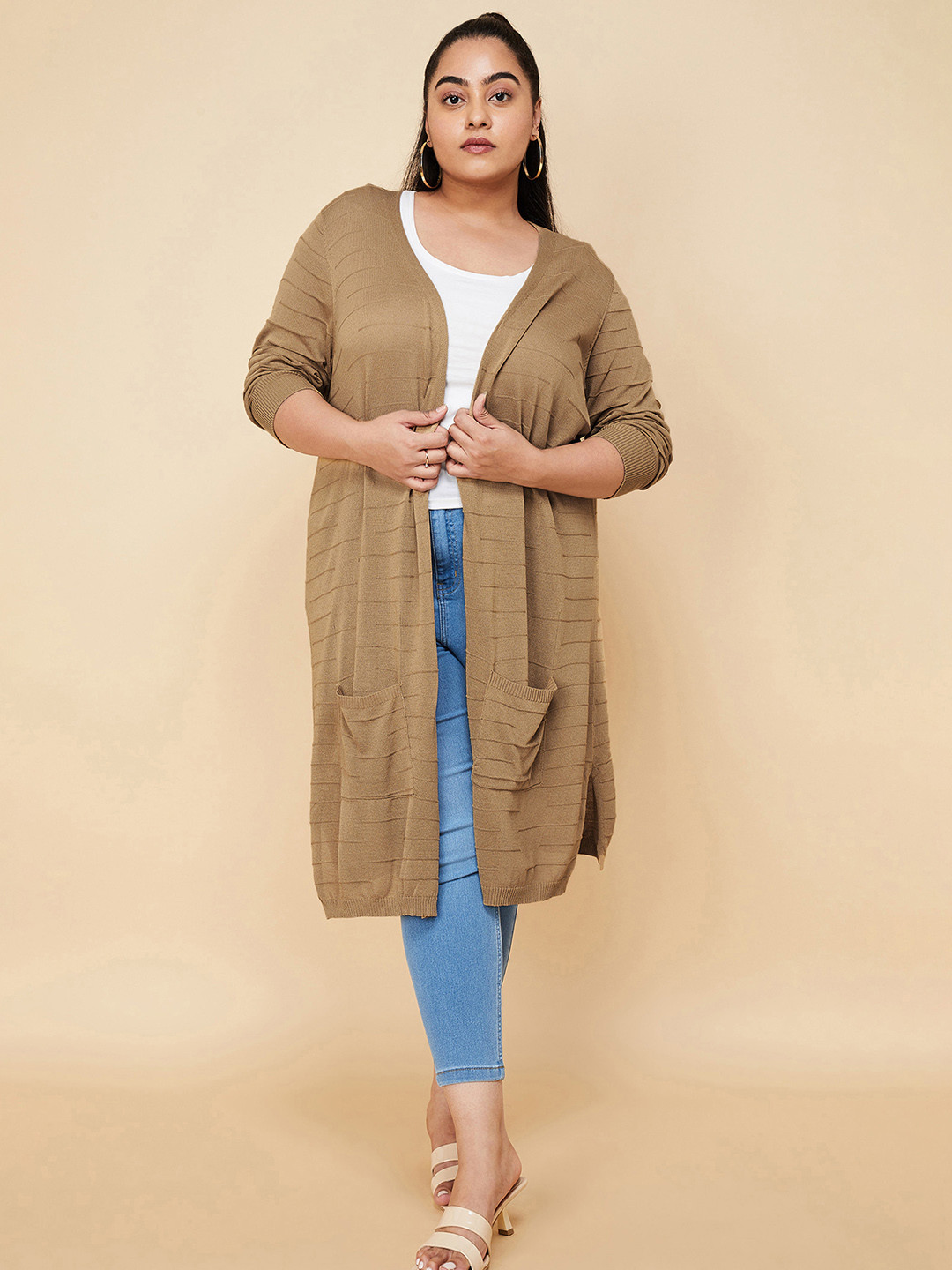 Buy Max Women Longline Shrug - Shrug for Women 27822866 | Myntra