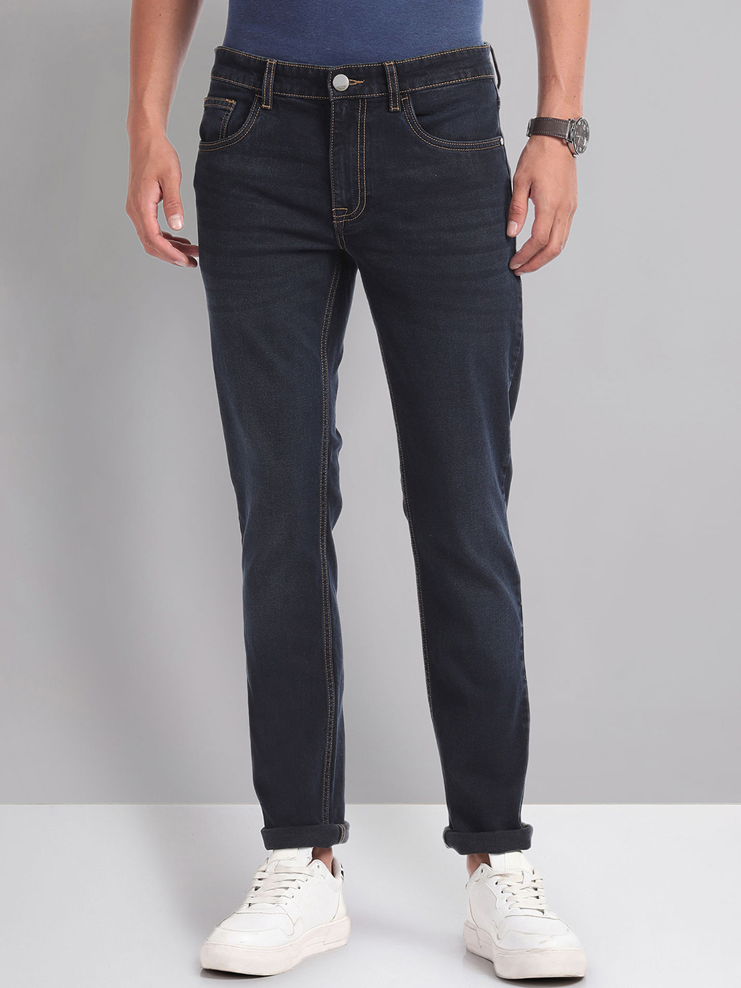 Buy AD By Arvind Mid Rise Skinny Fit Jeans - Jeans for Men 27825350 ...