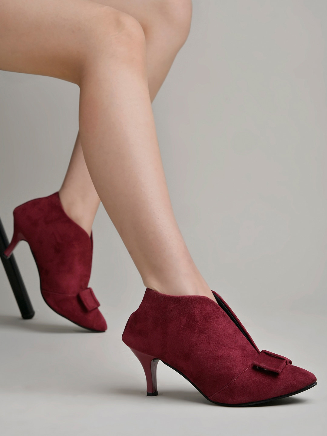 Buy Shoetopia Pointed Toe Kitten Heels With Bows - Heels for Women ...