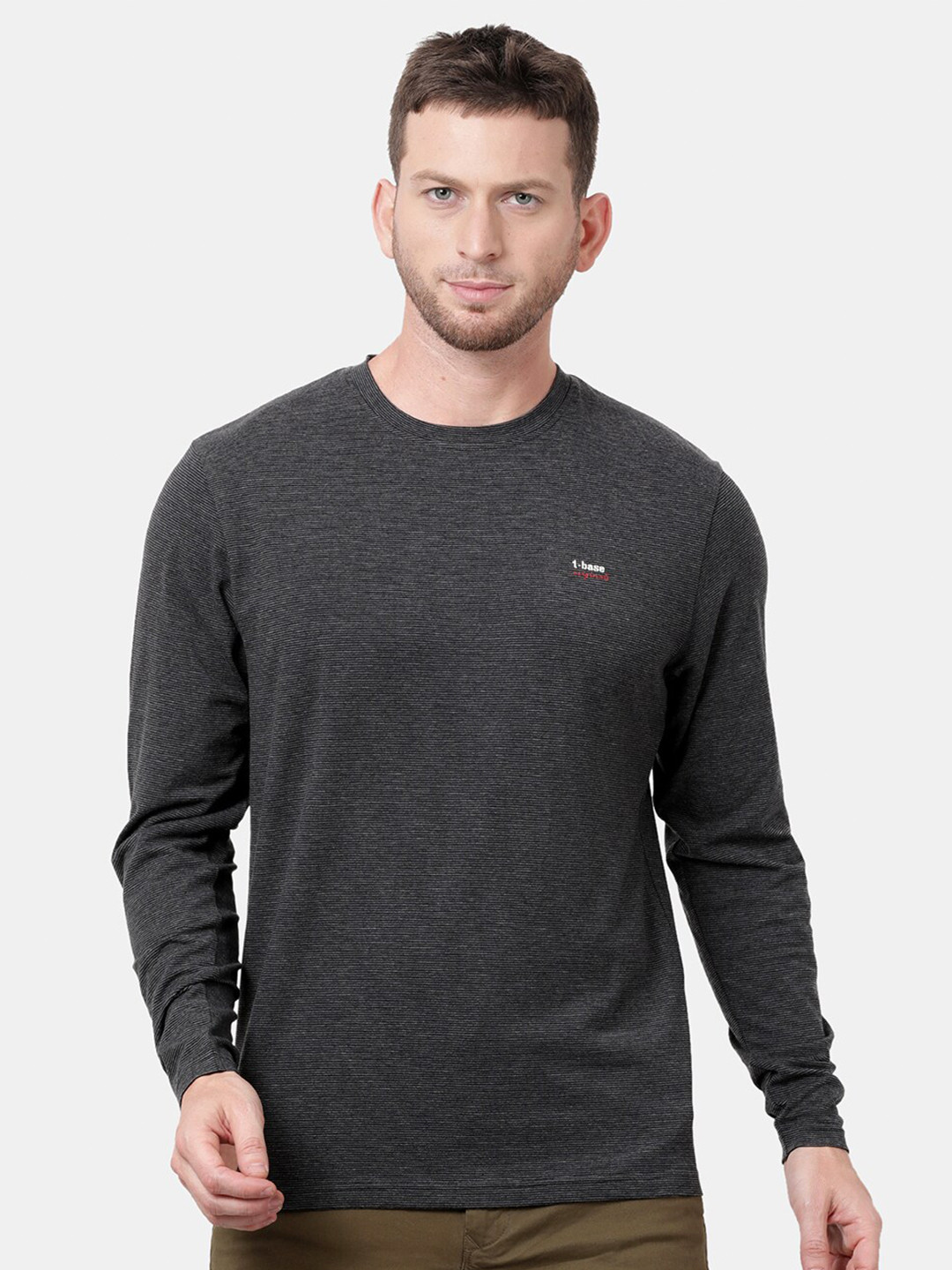 Buy T Base Long Sleeves Crew Neck Smart Fit T Shirt - Tshirts for Men ...