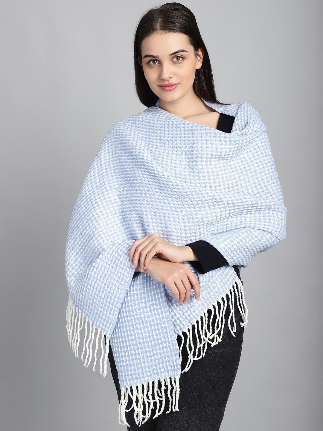 Buy ELLIS Women Checked Acrylic Muffler - Mufflers for Women 27848230 ...