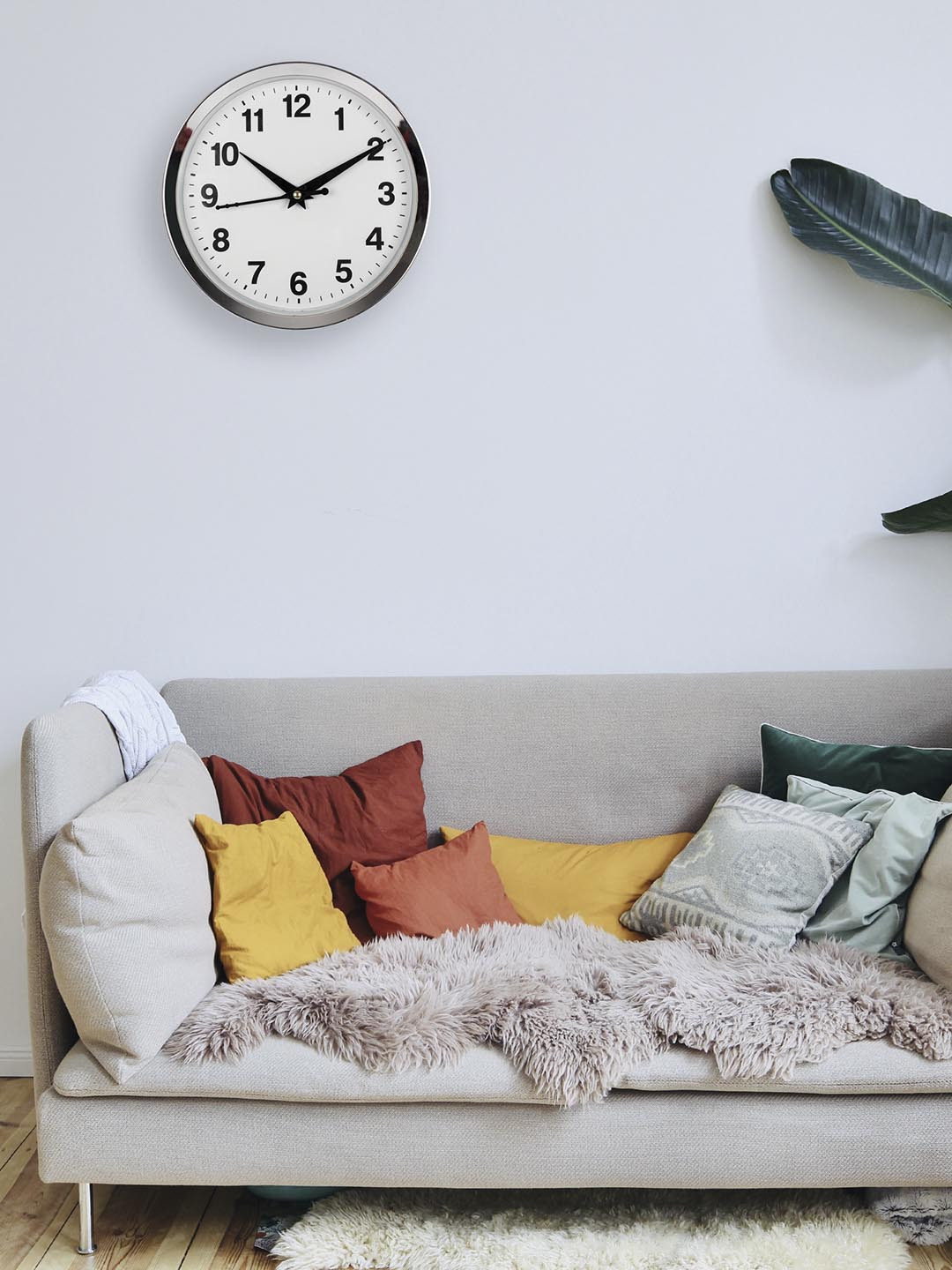 Buy Sigaram White Round Regular Wall Clock - Clocks for Unisex 27849524 ...