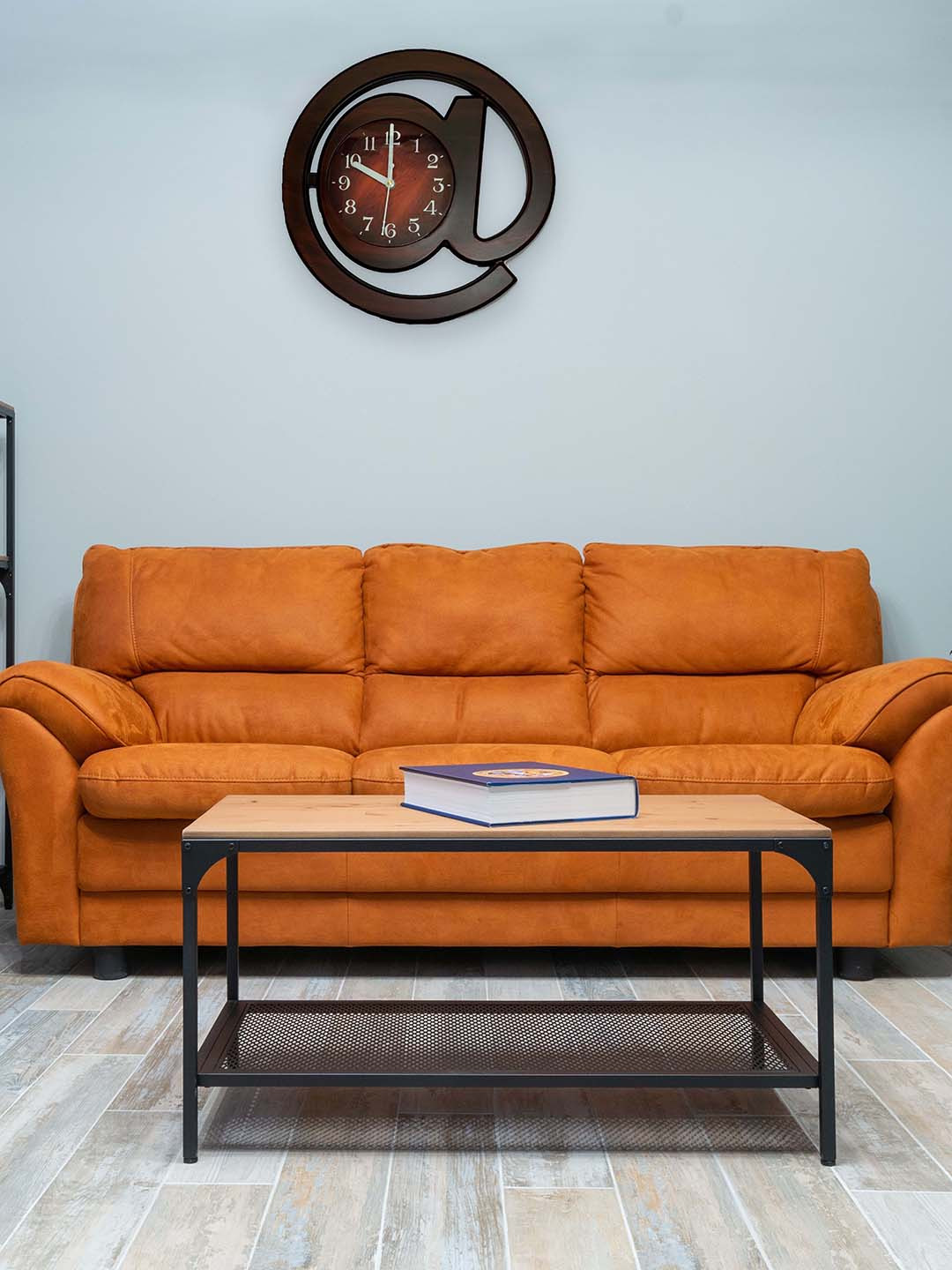 Buy Sigaram Maroon Round Contemporary Wall Clock - Clocks for Unisex ...