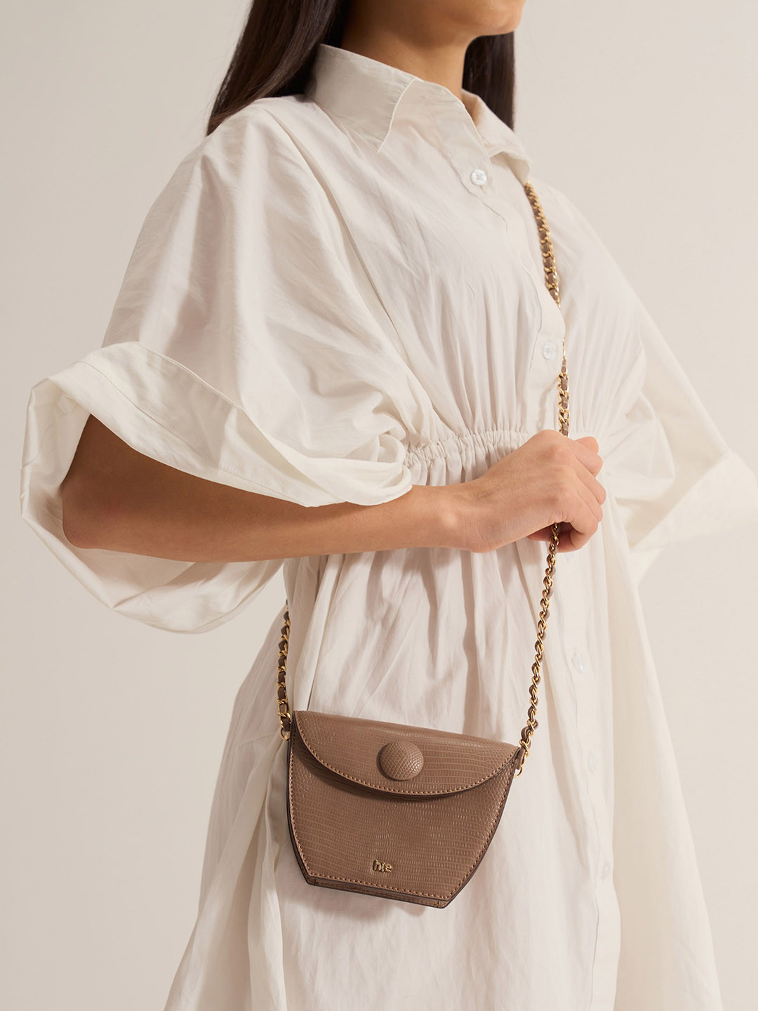 Buy HIE Structured Textured Miniature Sling Bag - Handbags for Women ...