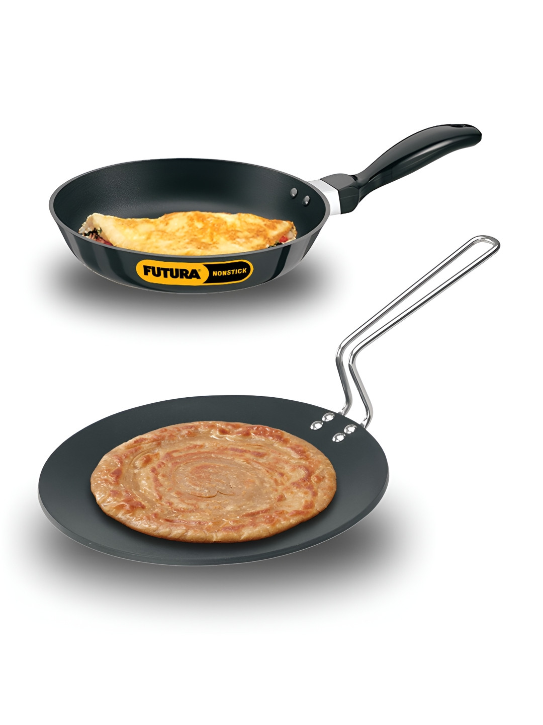 Buy Hawkins 2 Pieces Black Futura Cookware Set (NSET5) - Cookware Set ...