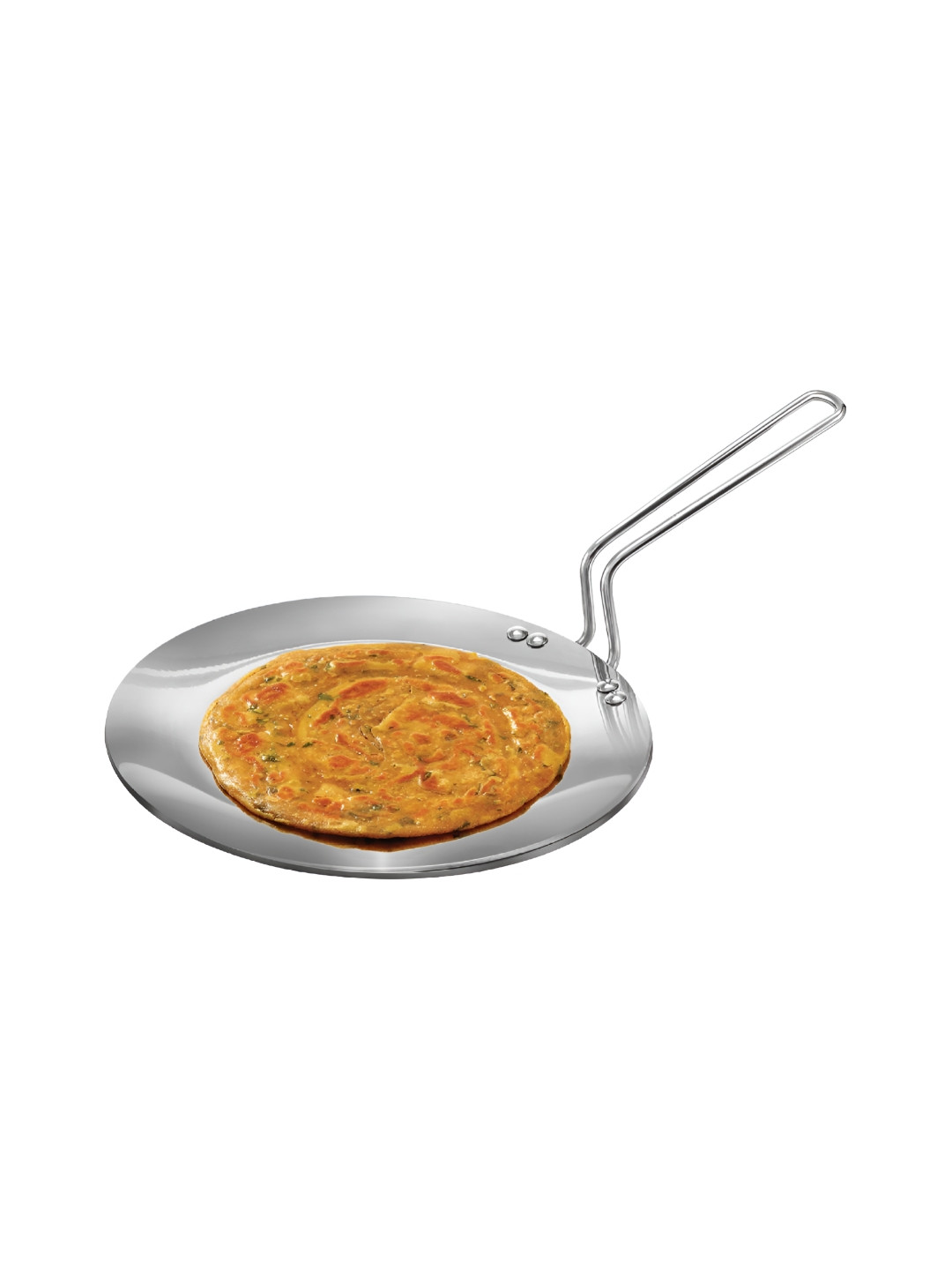 Buy Hawkins Silver Toned Tri Ply Stainless Steel Tava - Tawa for Unisex ...