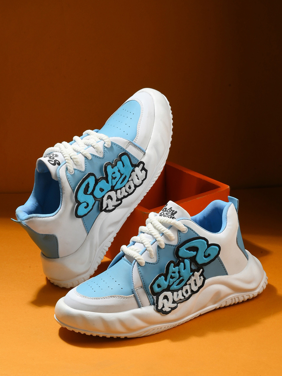 Buy Knoos Men Printed Mid Top Lightweight Lace Up Sneakers - Casual ...