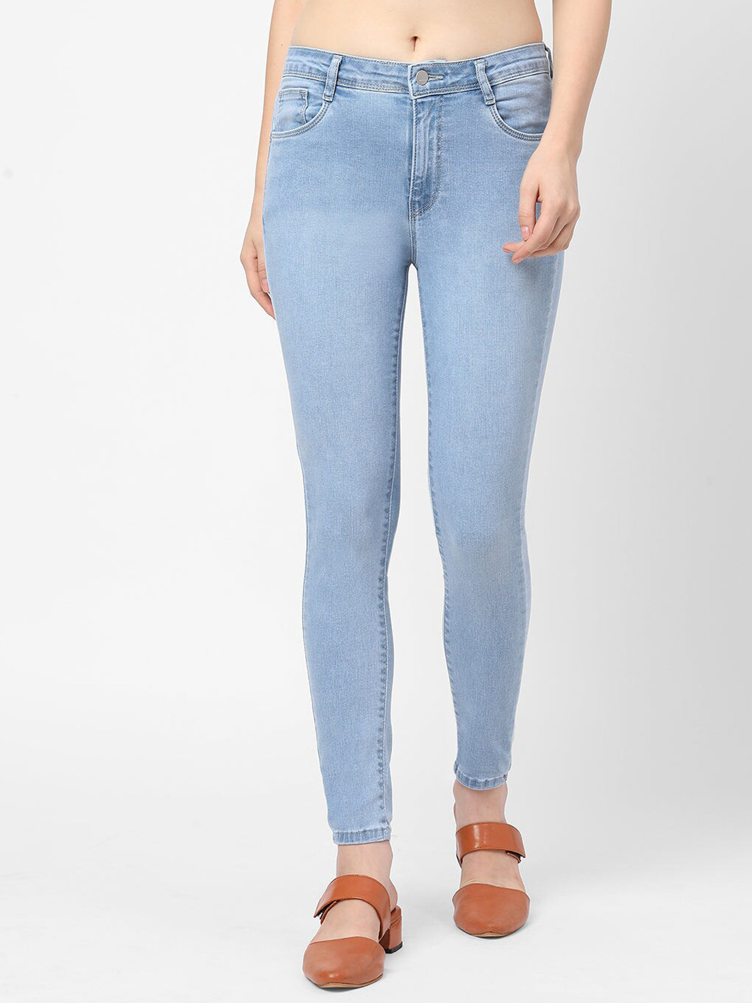 Buy Kraus Jeans Women Skinny Fit High Rise Clean Look Stretchable Jeans ...