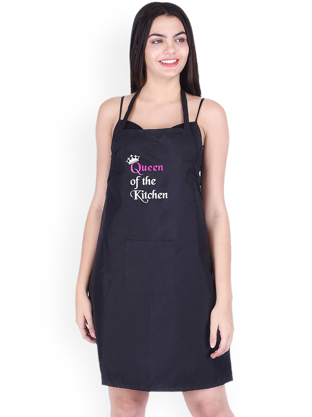 Buy SWITCHON Black & White Printed Kitchen Apron - Aprons for Unisex ...