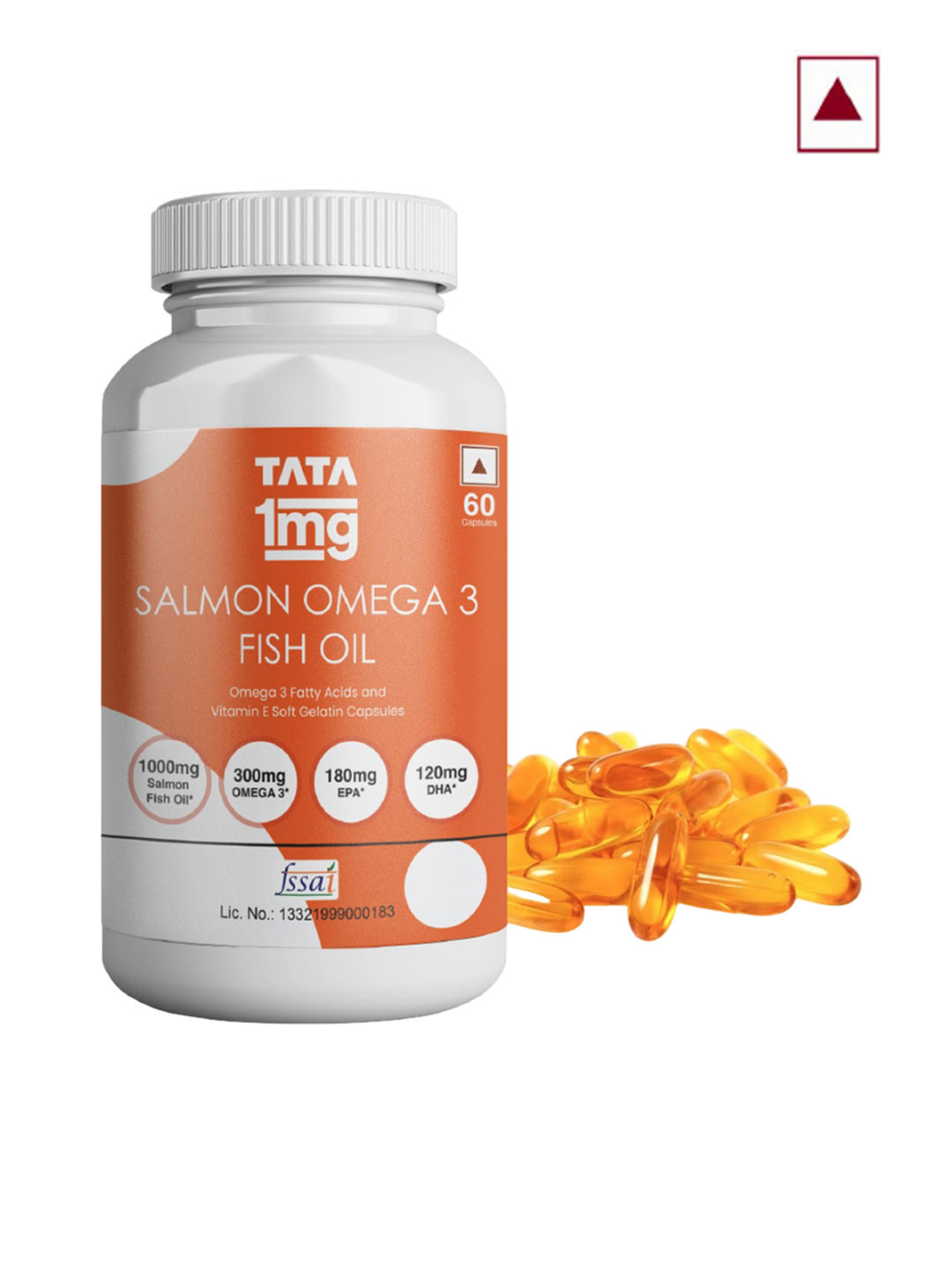 Buy TATA 1MG Salmon Omega 3 Fish Oil Capsules 60 Capsules - Nutrition ...