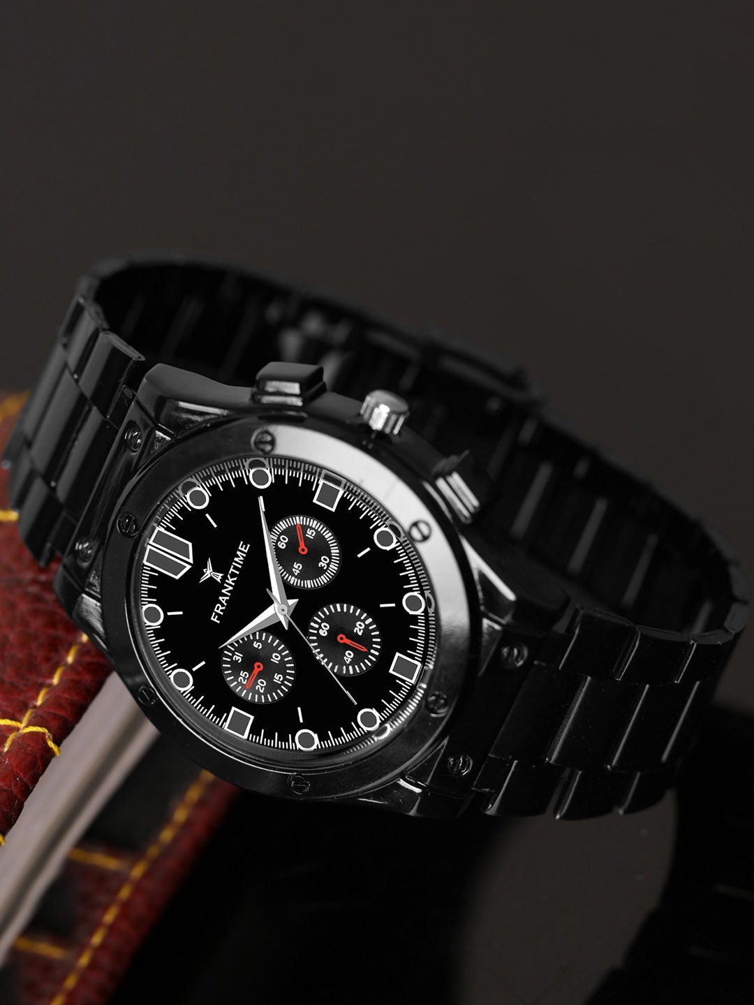 Buy Franktime Men Printed Dial Stainless Steel Straps Analogue Watch FT ...