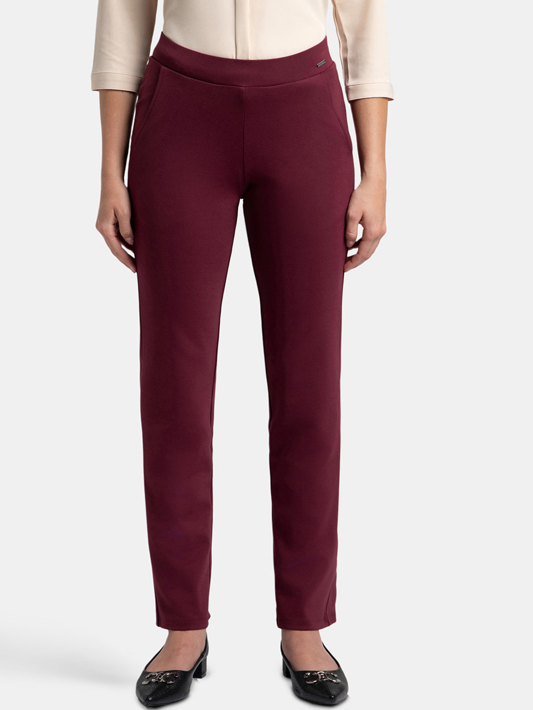 Buy Jockey Women High Rise Chinos Trousers - Trousers for Women ...