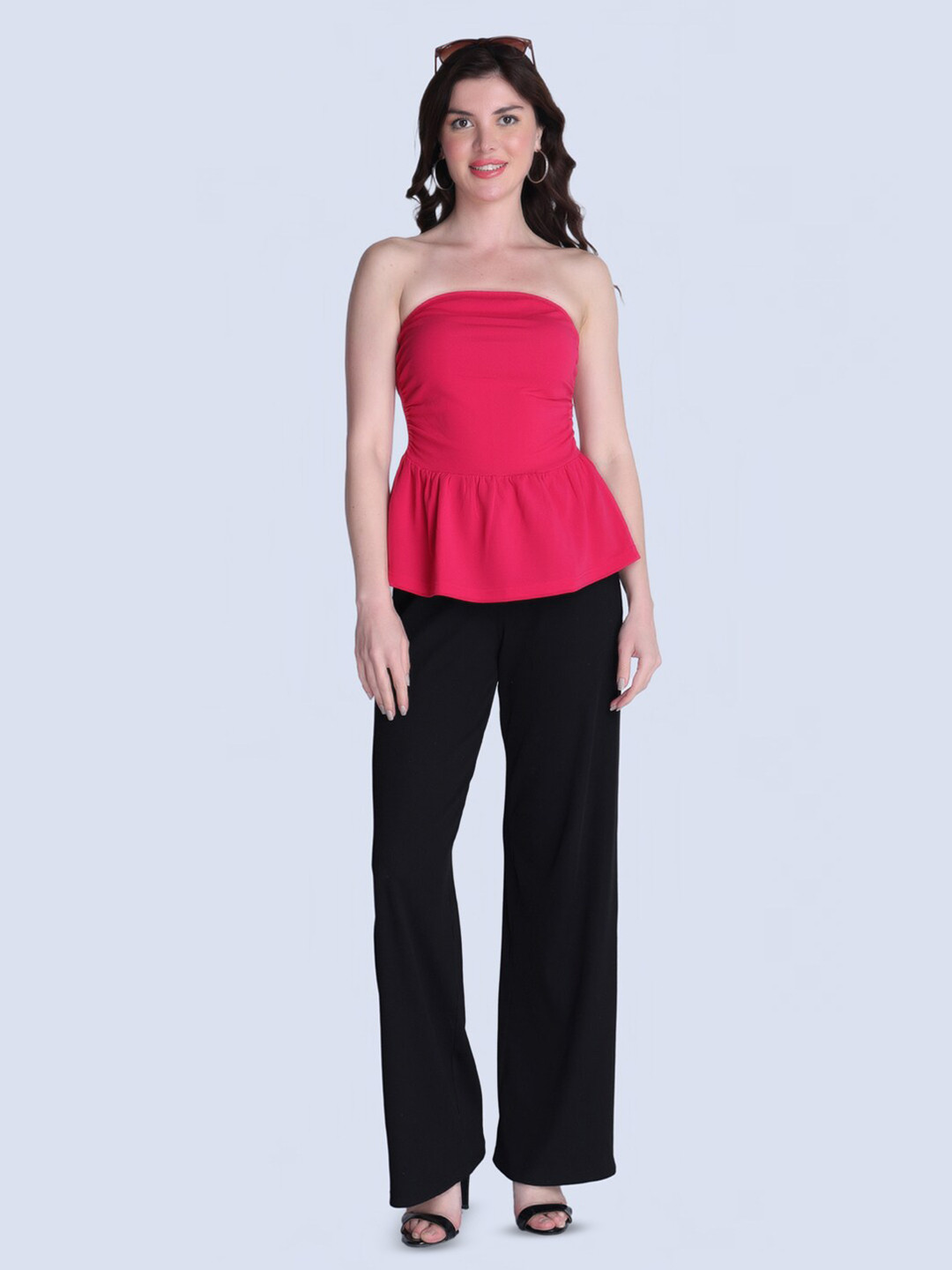 Buy Orchid Blues Strapless Peplum Top - Tops for Women 27916868 | Myntra