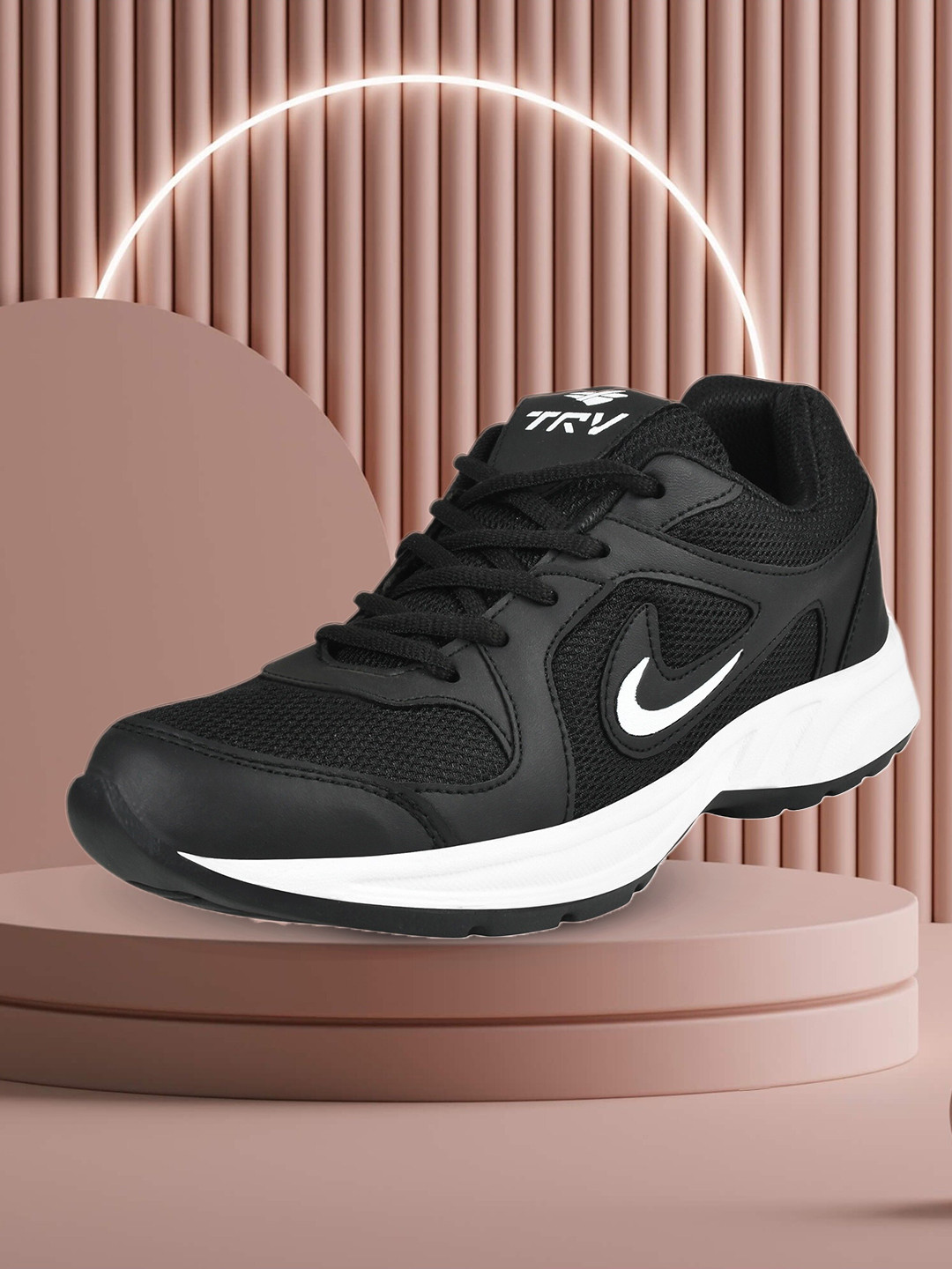 Buy TRV Men Textured Lace Up Walking Shoes - Sports Shoes for Men ...