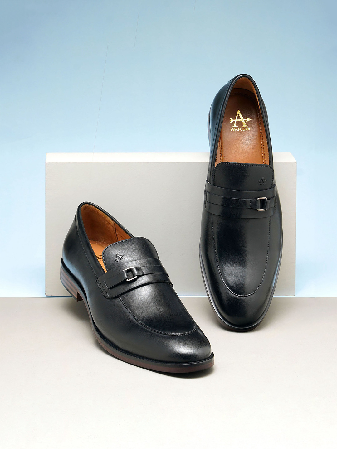 Buy Arrow Men Leather Formal Loafers - Formal Shoes for Men 27928618 ...