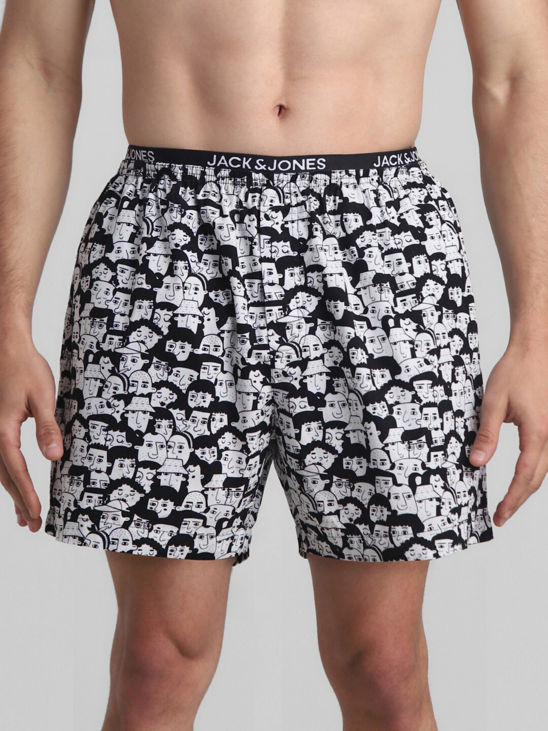 Buy Jack & Jones Hairstyles Printed Pure Cotton Boxers 1084796001 ...