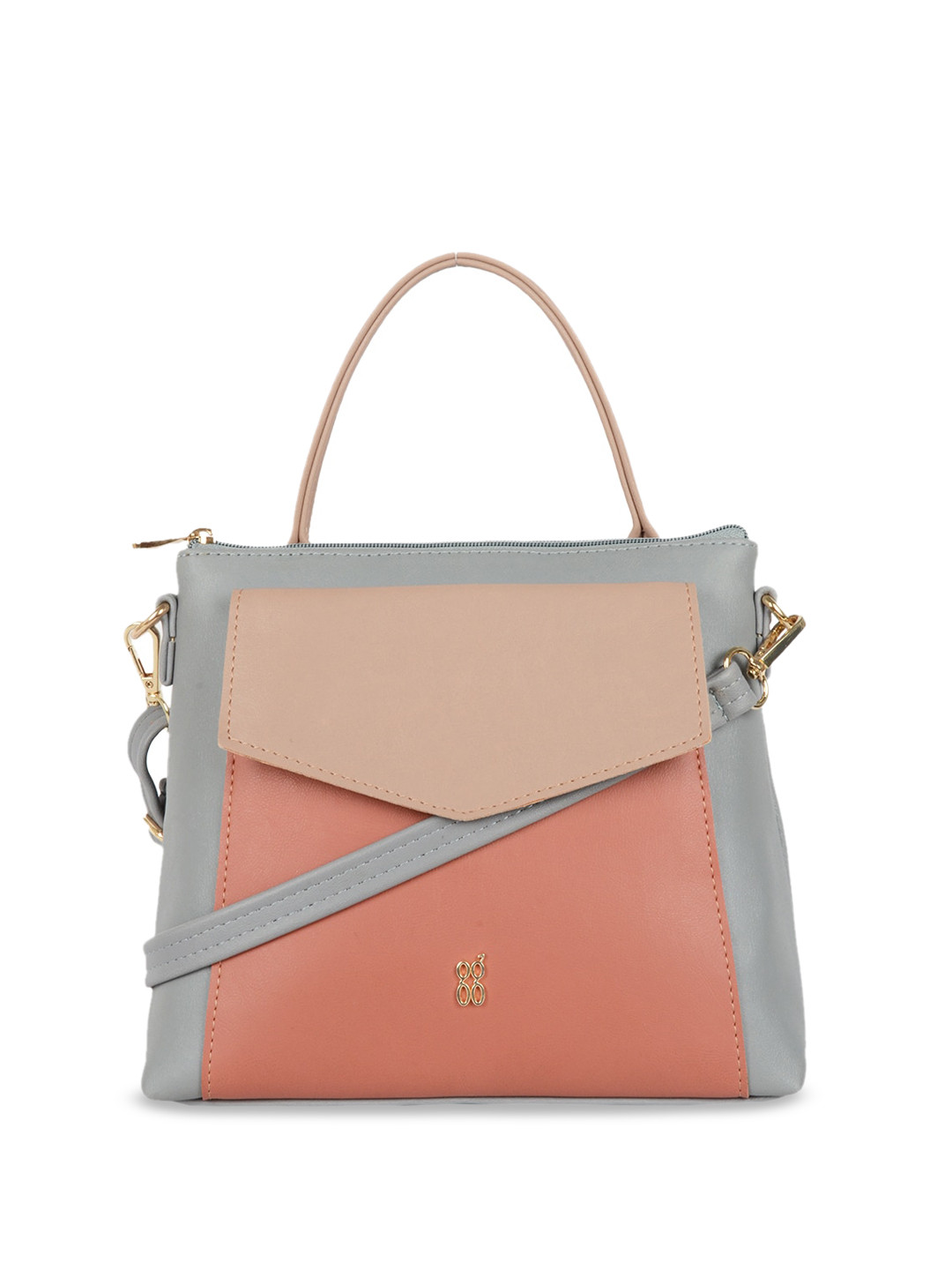 Buy Baggit Colourblocked PU Oversized Swagger Satchel - Handbags for ...