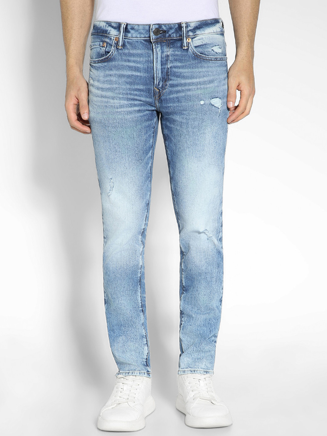 Buy AMERICAN EAGLE OUTFITTERS AirFlex+ Men Slim Fit Mildly Distressed ...