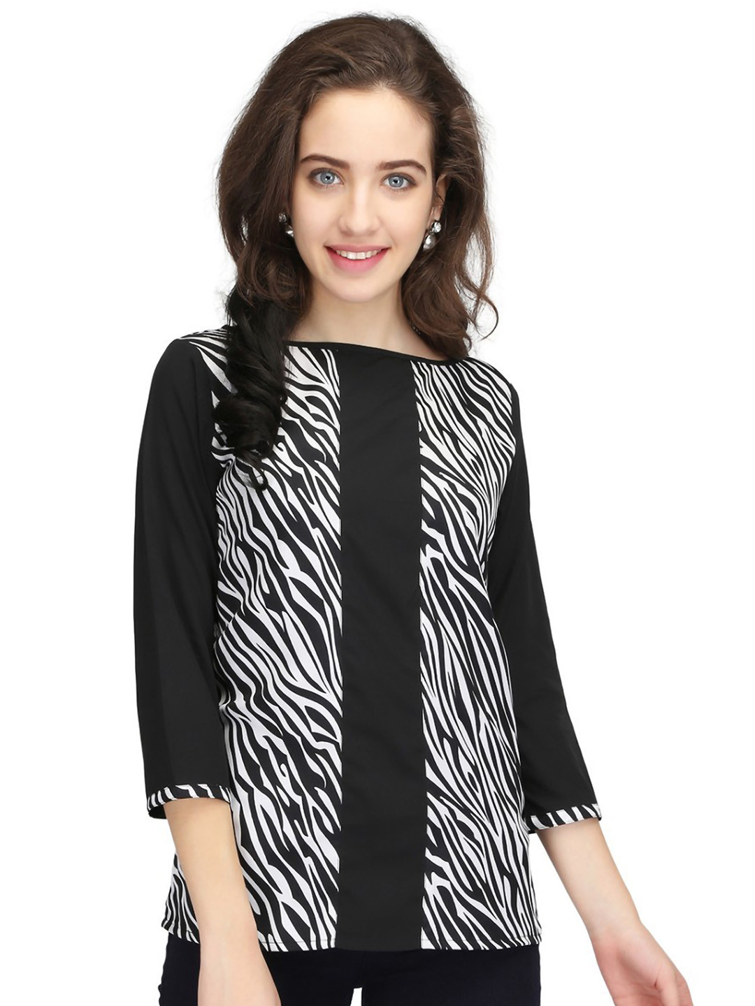Buy Karmic Vision Print Crepe Top - Tops for Women 27958992 | Myntra