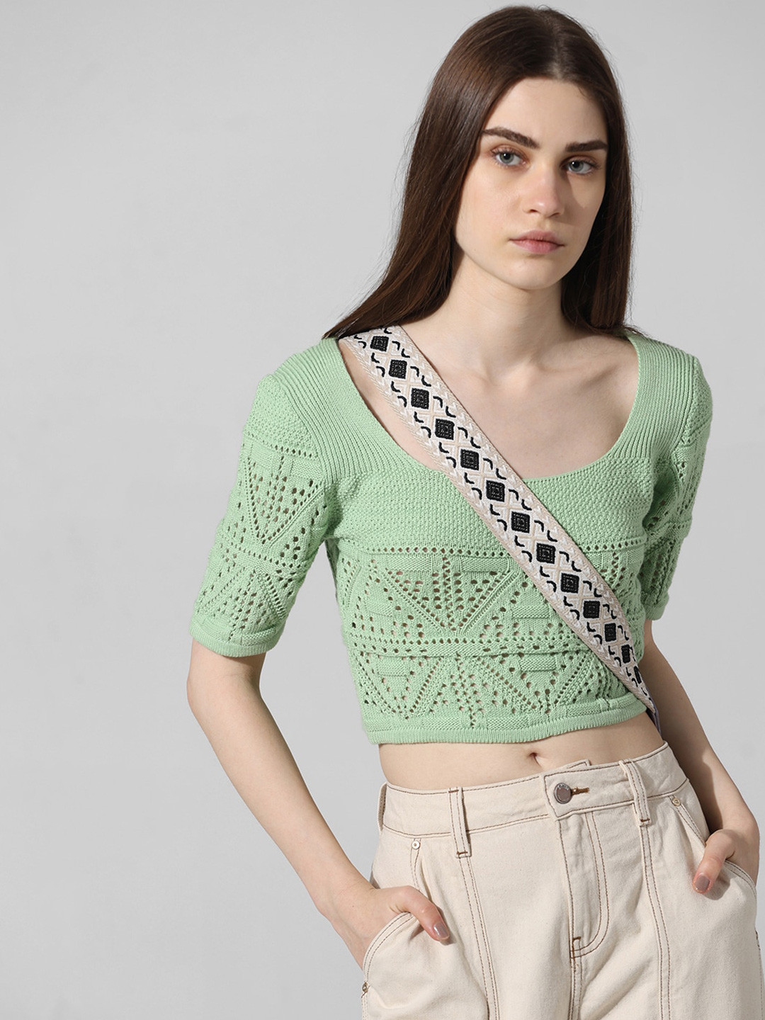 Buy ONLY Cotton Crop Top - Tops for Women 27986344 | Myntra