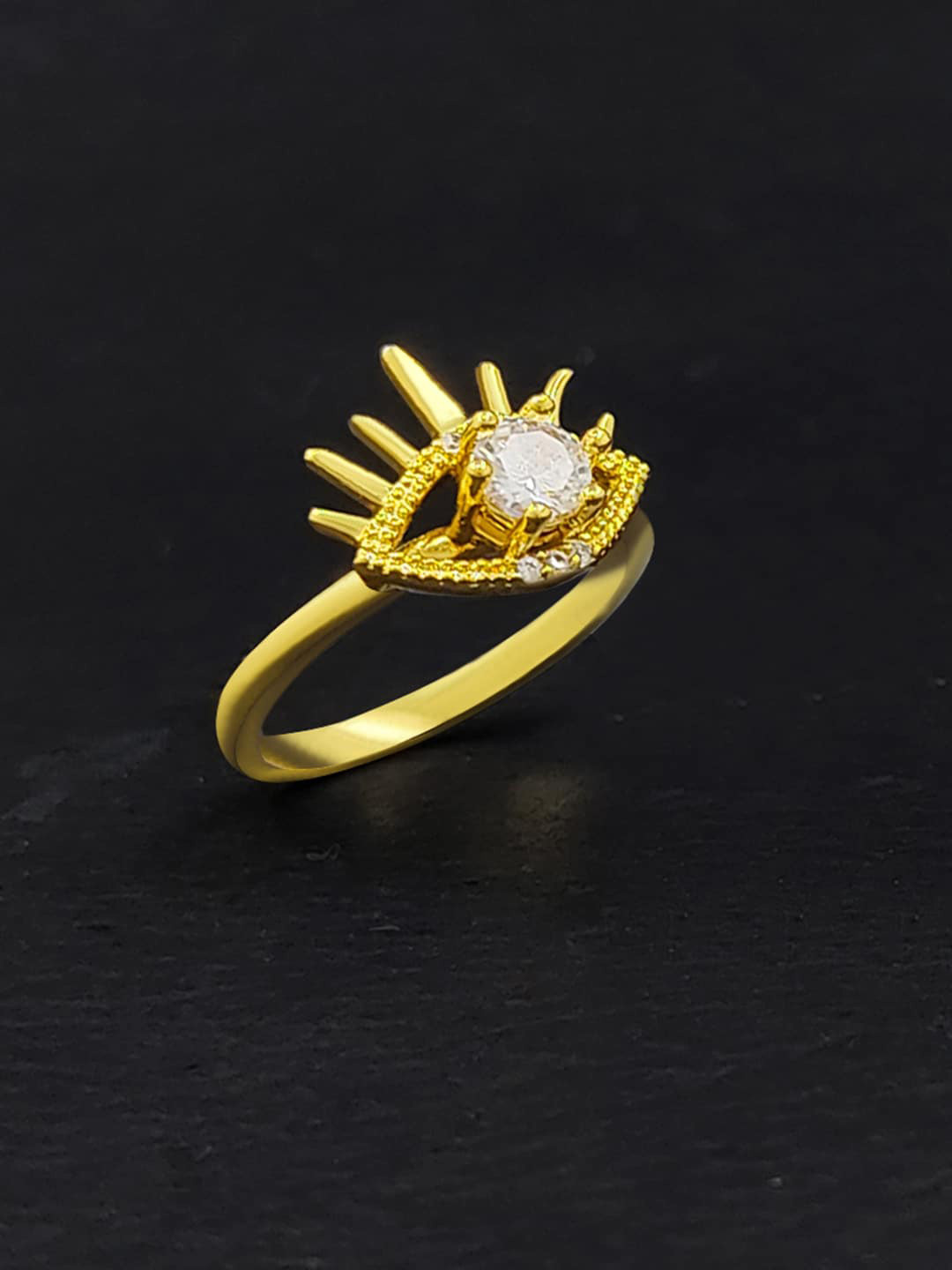 Buy Saizen Gold Plated Cubic Zirconia Studded Stainless Steel ...