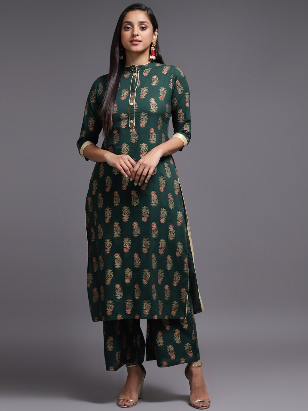 Buy Cora Floral Printed Kurta With Palazzos - Kurta Sets for Women ...