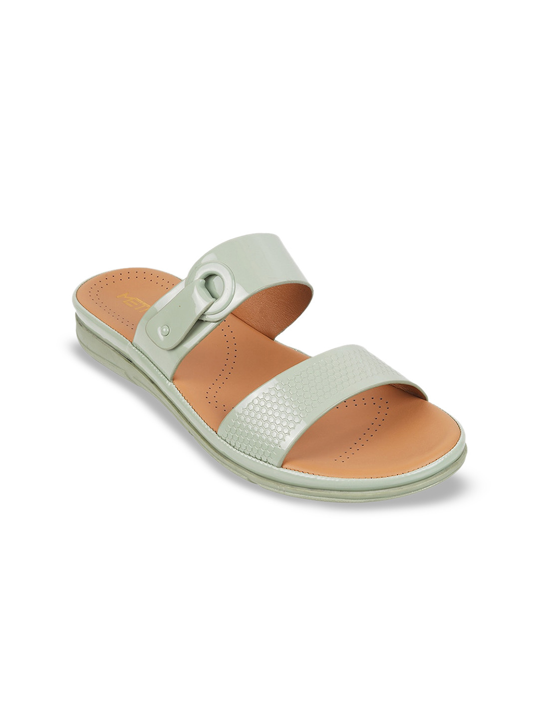 Buy Metro Backstrap Open Toe Flats - Flats for Women 28003822 | Myntra