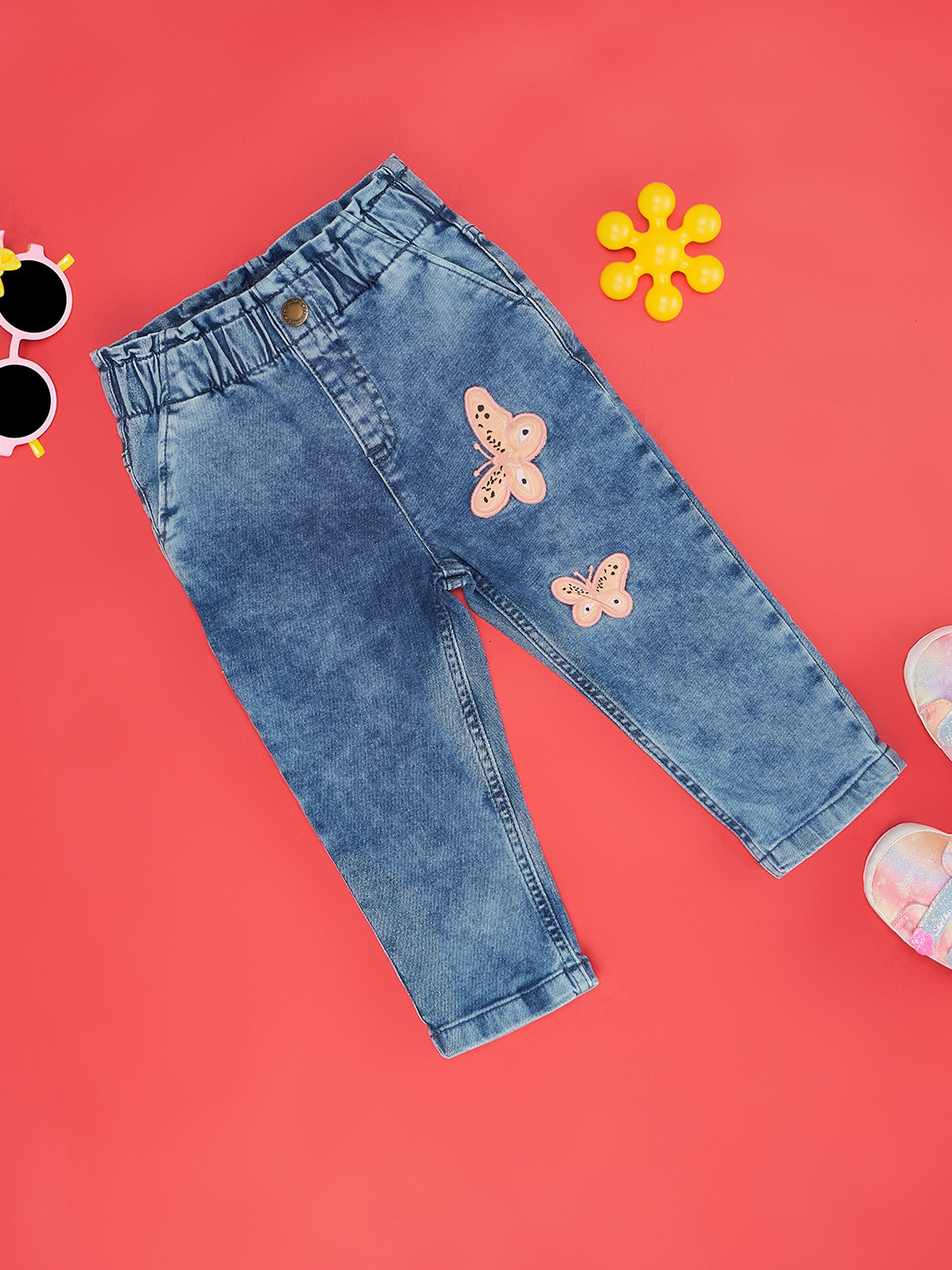 Buy Pantaloons Baby Girls Mid Rise Clean Look Heavy Fade Jeans - Jeans ...