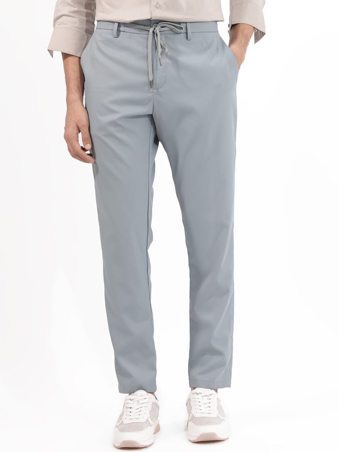 Buy RARE RABBIT Men Nimb Drawstring Regular Fit Trouser - Trousers for ...