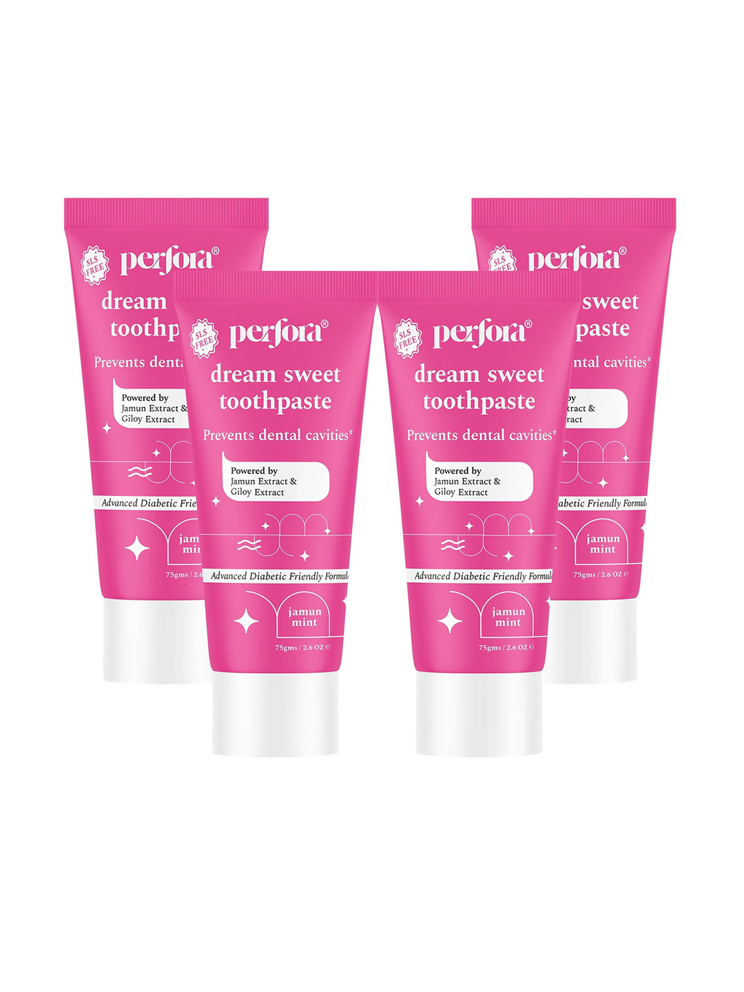 Buy Perfora Set Of 4 Dream Sweet Toothpaste 75 G Each Jamun Mint ...