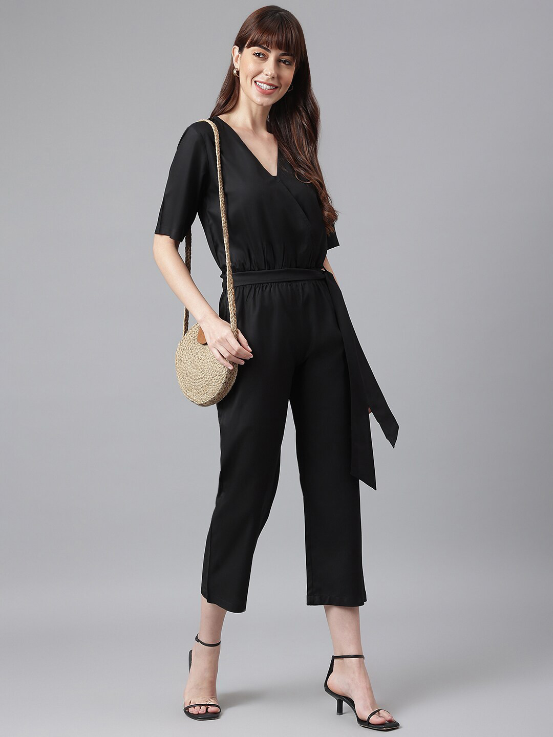 Buy Chemistry V Neck Basic Jumpsuit - Jumpsuit for Women 28027532 | Myntra