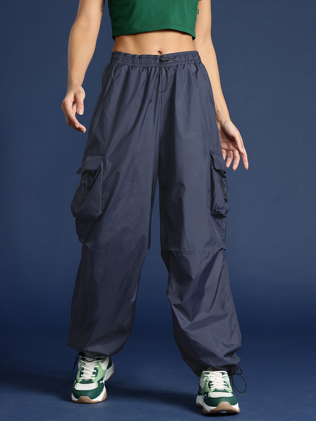 Buy Mast & Harbour Parachute Trouser - Trousers for Women 28031400 | Myntra