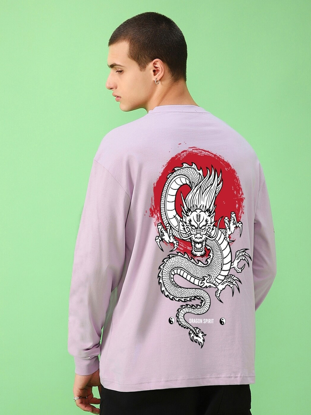 Buy Bewakoof Tatsu Graphic Printed Drop Shoulder Sleeves Oversized ...