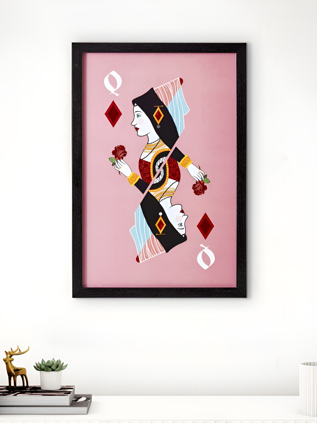 Buy Home Centre Pink & Black Spectrum Royal Queen MDF Wall Photo Frames ...