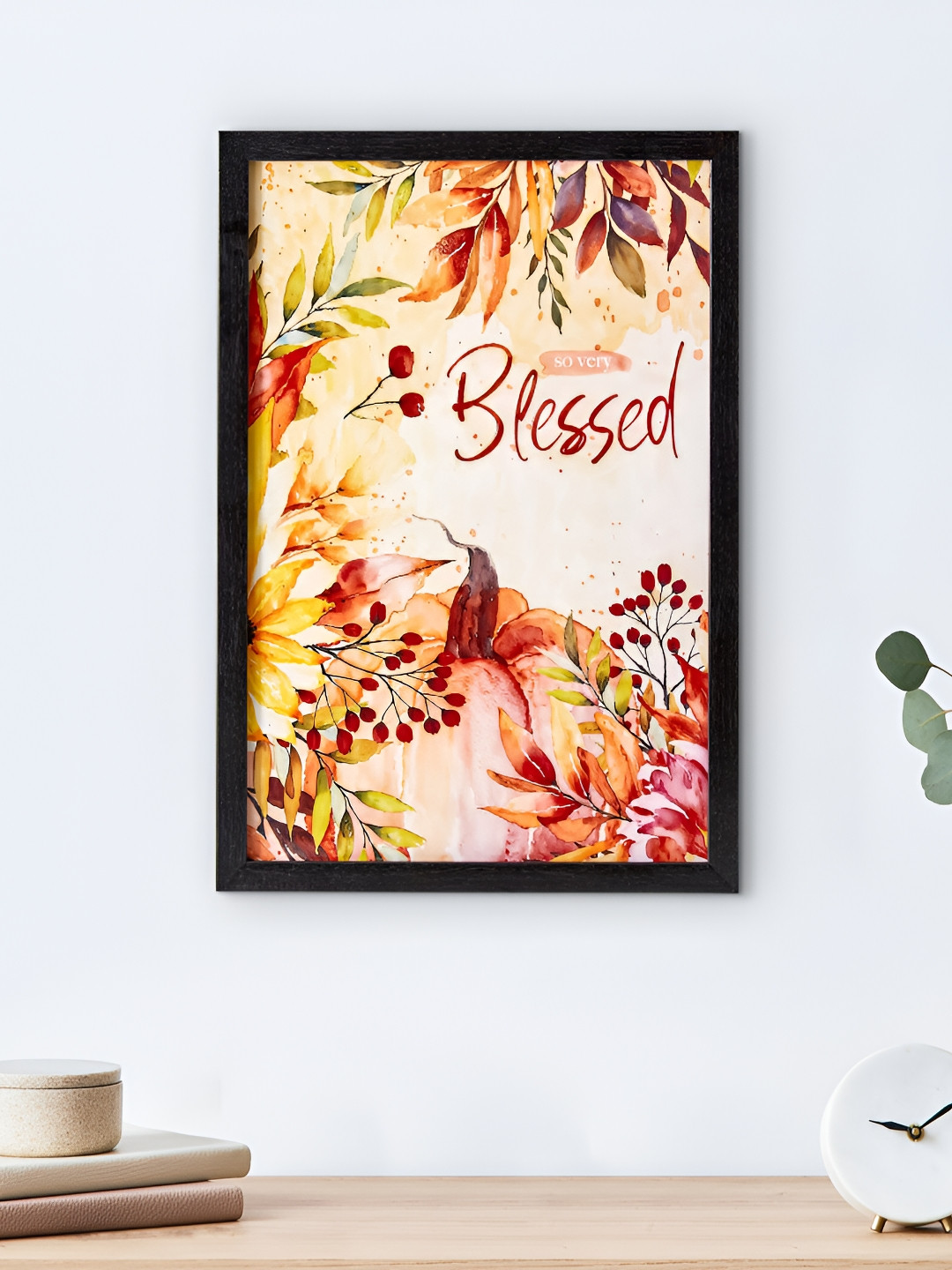 Buy Home Centre Black Spectrum Serene Canvas Natures MDF Wall Photo ...