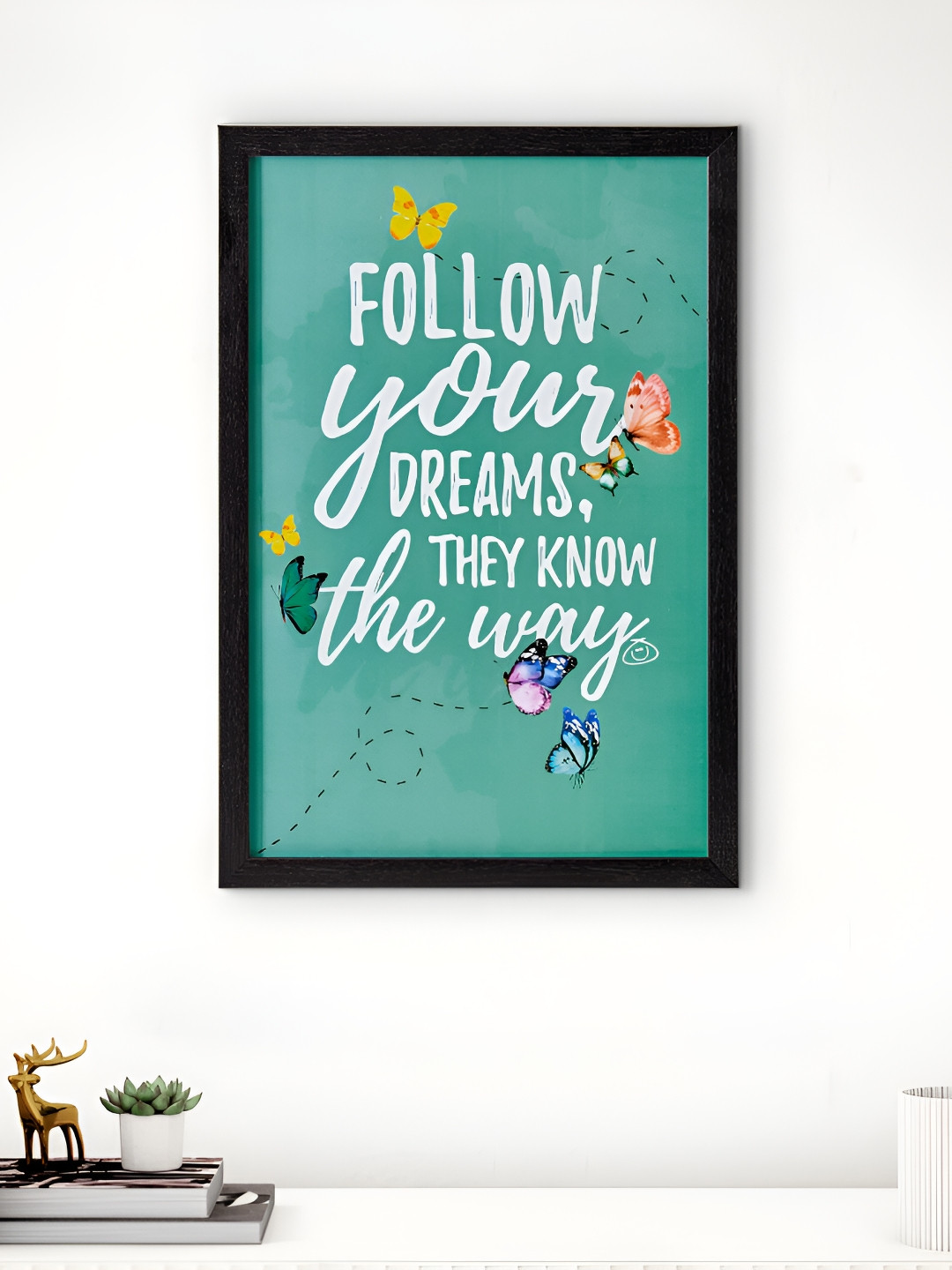 Buy Home Centre Green & White Spectrum Explore Wooden Dreams MDF Wall ...