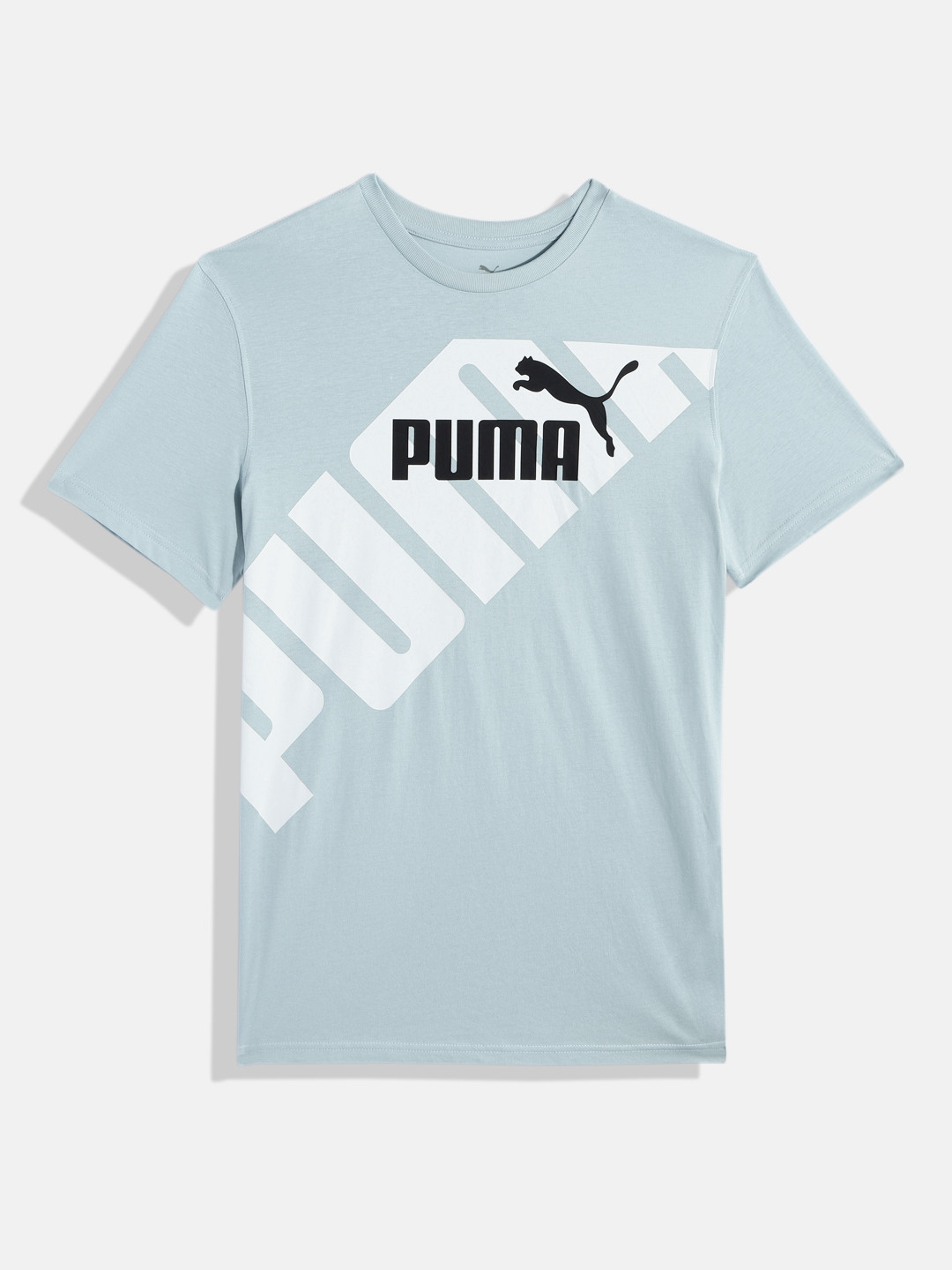 Buy Puma Boys Power Brand Logo Print Youth Graphic Pure Cotton T Shirt ...