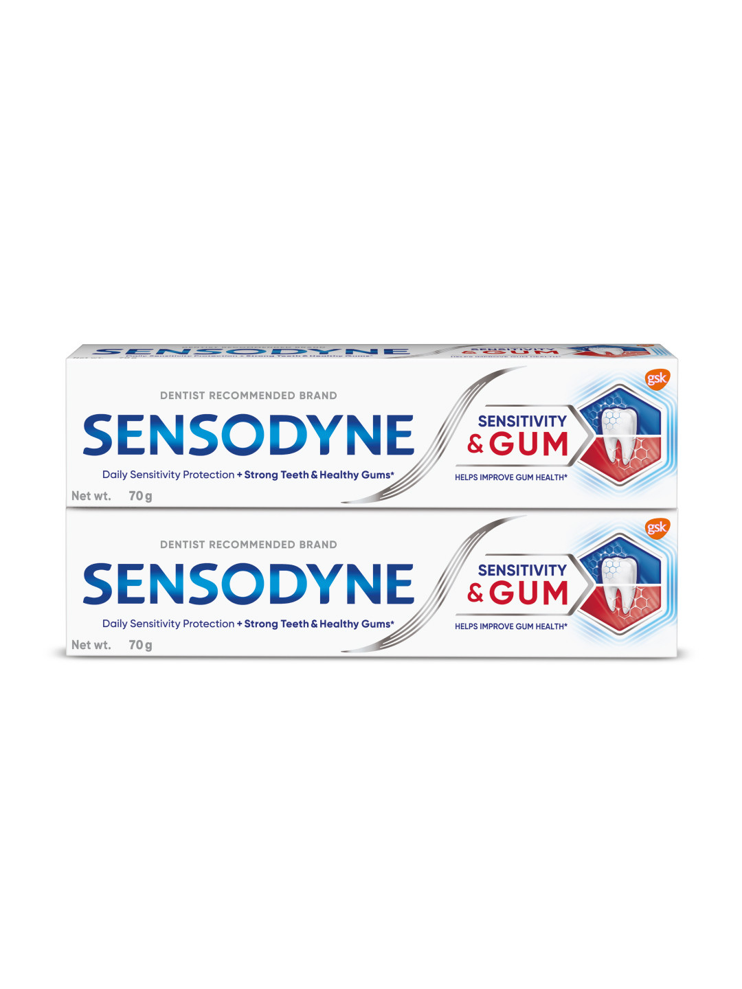 Buy Sensodyne Set Of 2 Sensitivity & Gum Toothpaste For Strong Teeth ...