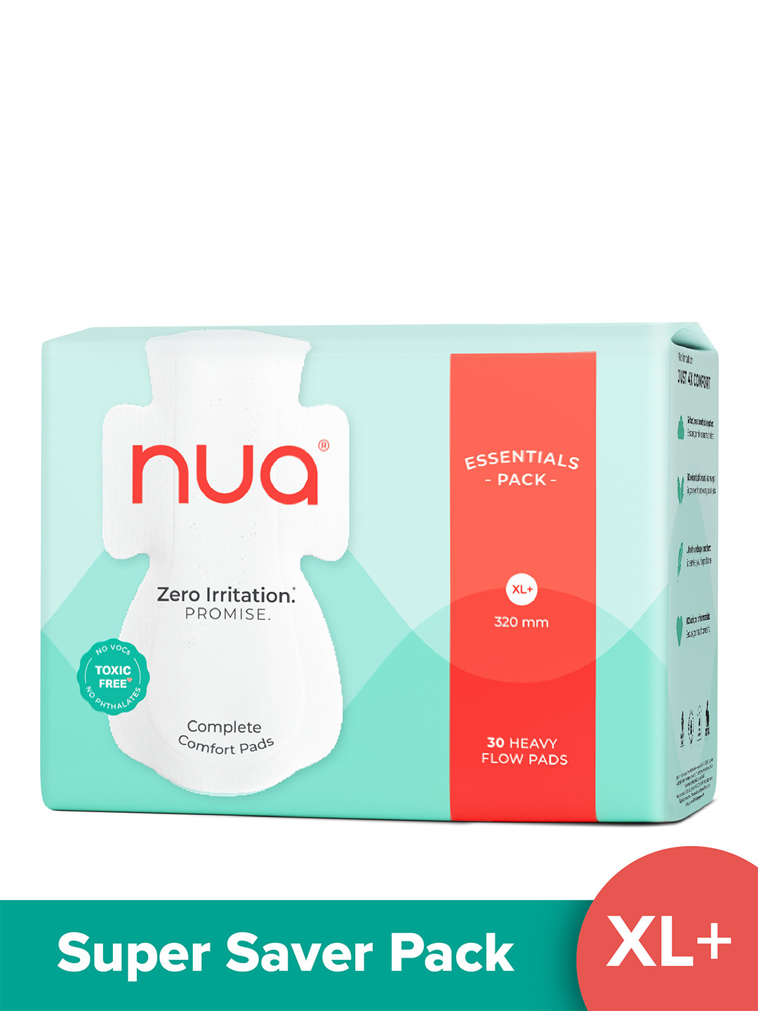 Buy Nua Complete Comfort 30 Heavy Flow Pads - Sanitary Napkins for ...