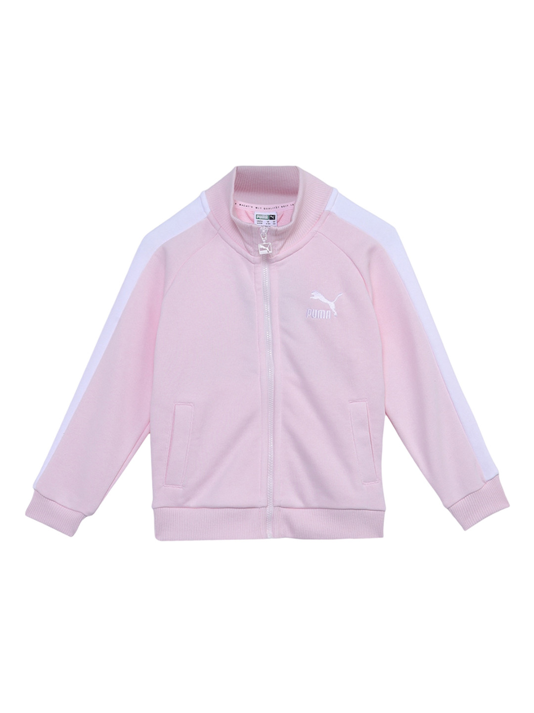 Buy Puma Classics T7 Girls Brand Logo Printed Cotton Track Jacket ...